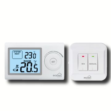 Quality PC+ABS Wireless Heater Thermostat / Remote Controlled Thermostat For Boiler for sale