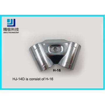 Quality Oblique Double Chrome Pipe Connectors Clamp Clip Lean Tube For Floor Display for sale