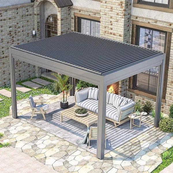 Quality Luxury outdoor shutters awning Terrace awning waterproof electric for sale