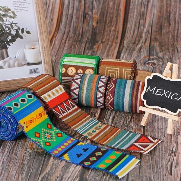 Quality Colorful Wired Design Ribbons Customized 2.5 Inch Printed Ribbons for Party for sale