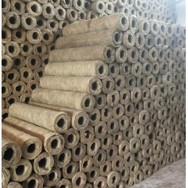 Quality Boiler Chemical Oil Rock Wool Tube Steam Pipe Insulation 1000mm for sale