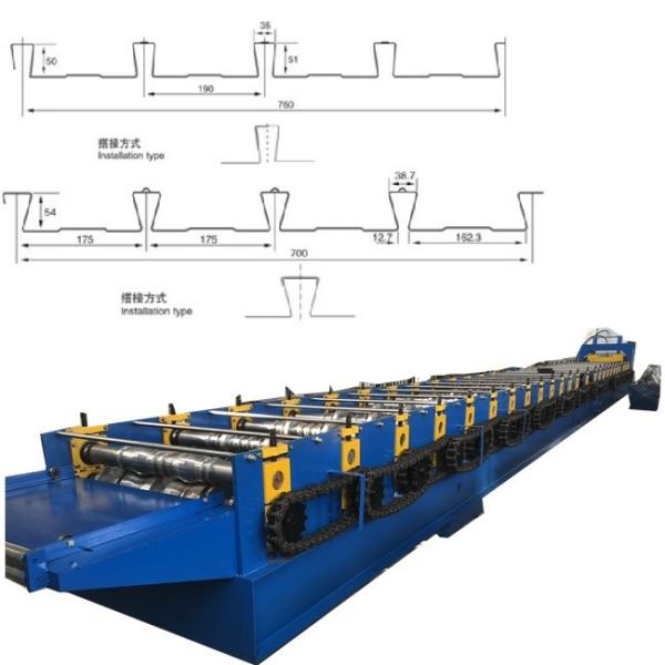 Quality Dovetail Rolling Forming Deck Floor Machine 38 Station for sale