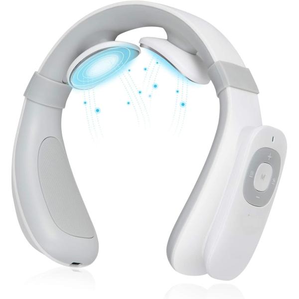 Quality TENS EMS Relax Electric Wireless Neck Massager 1200mAh USB Charging for sale