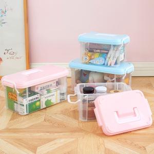 Quality Sundry Toy Portable Plastic Makeup Organizer Box With Lid for sale