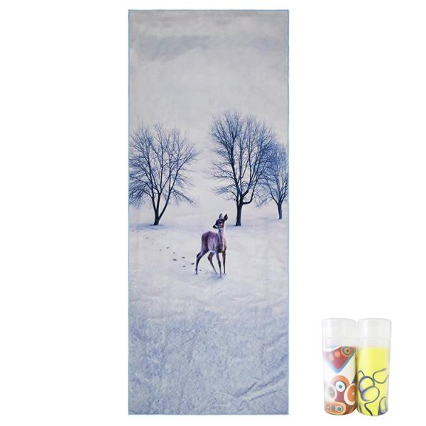 Quality 100% Polyester Water Absorption Microfiber Beach Towel Printed 60x120 for sale