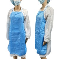 Quality Unisex Cleanroom ESD Antistatic Apron With Waist Adjustment Belt for sale