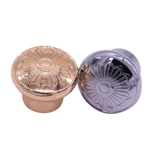 Quality Electroplate Magnetic Perfume Caps , Metal Zamac Perfume Lid Eco Friendly for sale