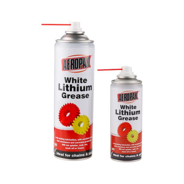 Quality Heat Resistant Multi Purpose Lubricant Spray Aeropak White Lithium Grease for sale