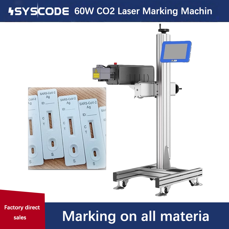 Quality 60W CO2 Laser Marking Machine - High-Speed Non-Metal Coding System for PET, for sale