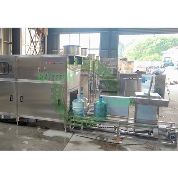 Quality Linear Type Double Row Rinsing SUS304 300 BPH 5 Gallon Water Bottling Machine for sale