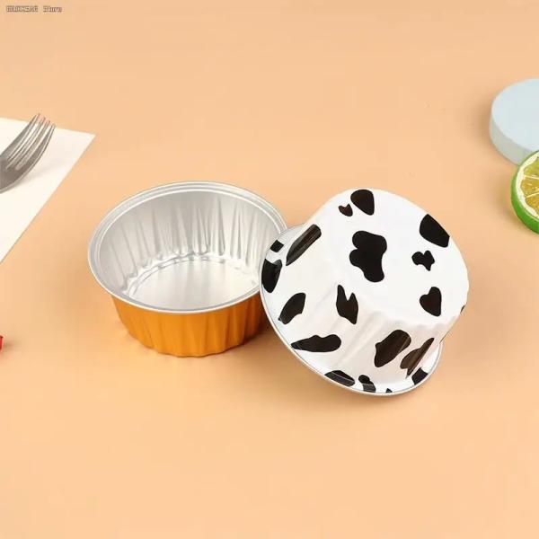 Quality Small Reusable Round Aluminum Foil Tin Cup Pudding Cake Mold for Baking Pastry for sale