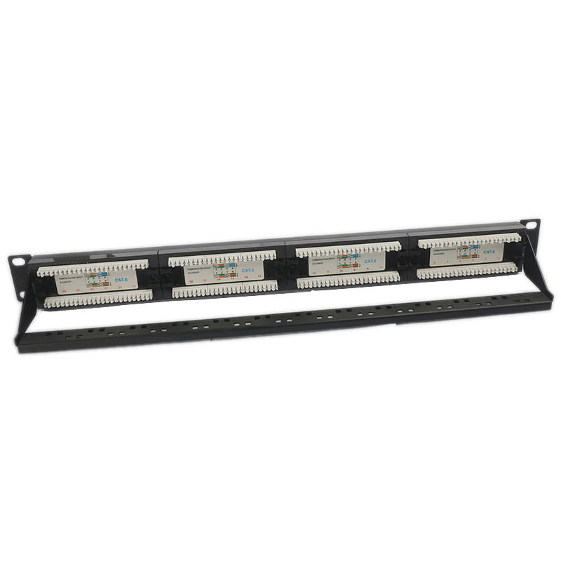 Quality UTP 24 Port CAT6 Patch Panel 1U Keystone Patch Panel Blank RJ45 for sale
