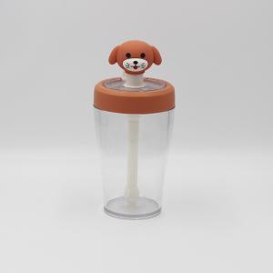Quality Plastic 430ml Customized Water Bottle With Cartoon Rabbit Stopper for sale