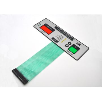 Quality Non Tactile Flat Metal Dome Membrane Switch Company With Transparency Display for sale