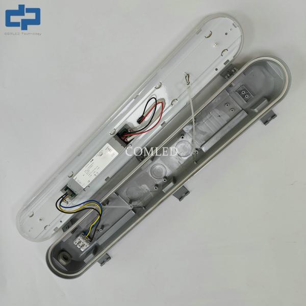 Quality IK08 Emergency LED Tri Proof Light IP65 44W Surface Mount Fitting for sale