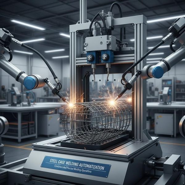 Quality Steel Compatible Cage Welding Automatization Providing High Welding Supporting Consistent And Precise Welding Operations for sale