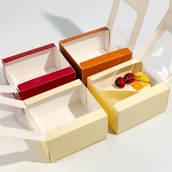 Quality Wholesale customization with logo transparent window cake and pastry packaging for sale