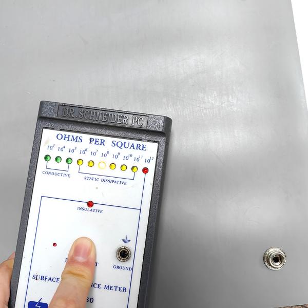 Quality ESD Grey PVC Table Mat Antistatic Mat With Button For Antistatic Area for sale