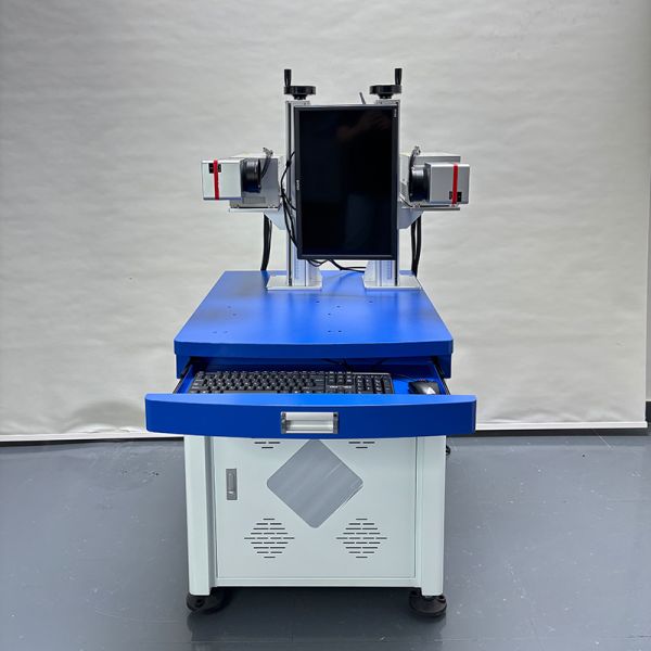Quality Cost-effective Dual-head Laser Marking Machine with Efficiency Equivalent To Two Standalone Machines Saves Cost And Space for sale