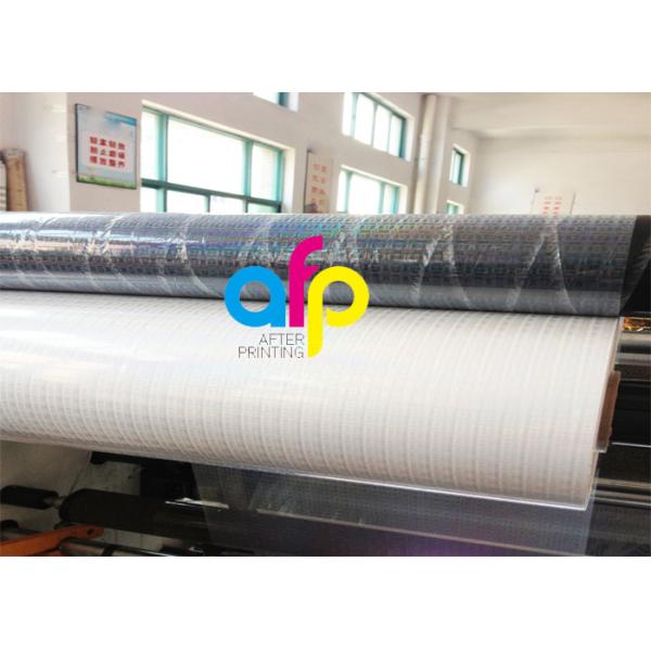 Quality Transparent Holographic Bopp Lamination Film 26micron Standard / Customized Pattern for sale