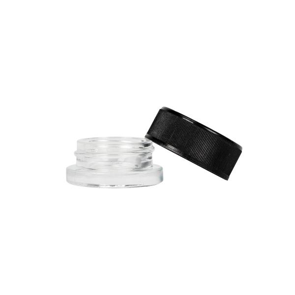 Quality 5ml 9ml Round Shape Glass Concentrate Jar Packaging for Concentrate Oil for sale