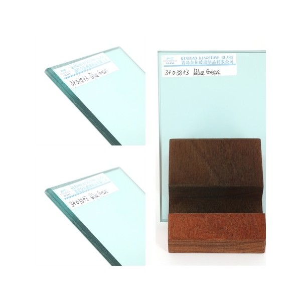 Quality Green Safety Laminated Glass Made With 2.28mm PVB Thickness for sale
