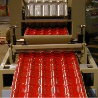 Quality ASA PMMA Plastic Glazed Ceiling Tile PVC Profile Extrusion Line Roofing Sheet for sale