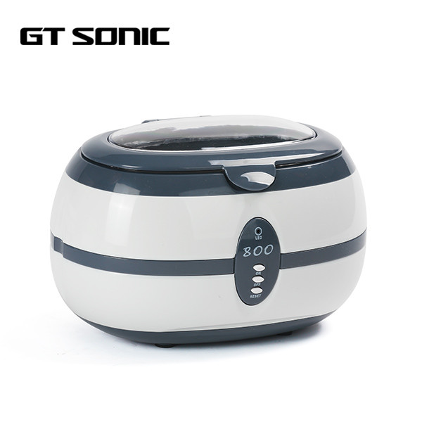 Quality Waterproof PCB Ultrasonic Jewelry Cleaner , 600ml Nail Cleaning Machine 40kHz for sale