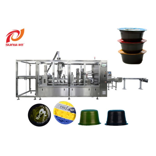 Quality Double Lanes Coffee Capsule Filling Sealing Machine for sale