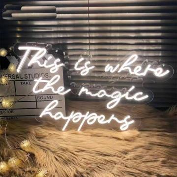 Quality Customized Size LED Neon Sign Light for Interior Decoration Good Vibes Wall for sale