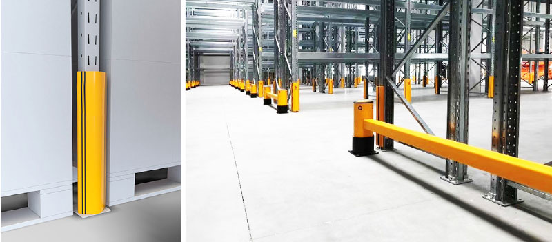Racking Upright Protectors  Rack End  Protector Guard  Warehouse Safety Bollard