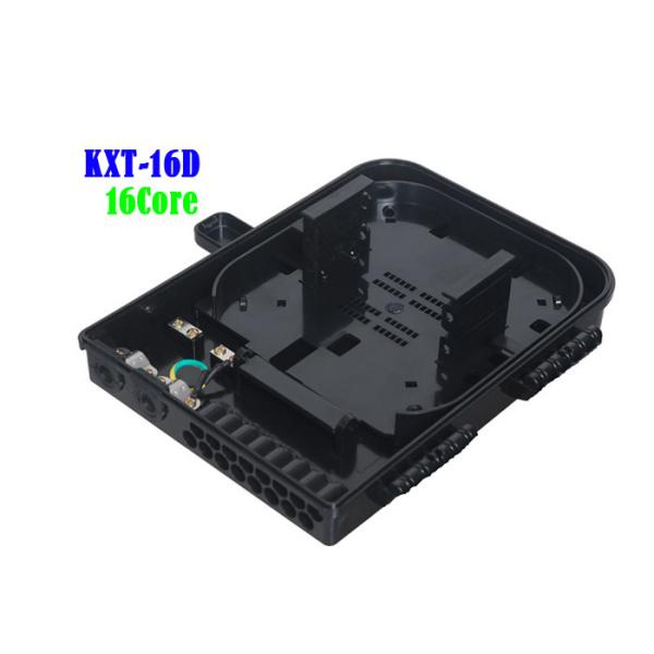 Quality Black Fiber Optic Distribution Box , Fiber Optic Enclosures Wall Mount for sale