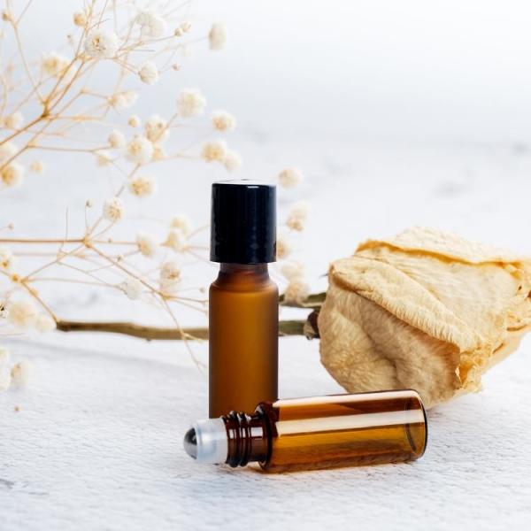 Quality Matte Amber Glass Roller Bottles Bulk 3 Oz 10ml for sale