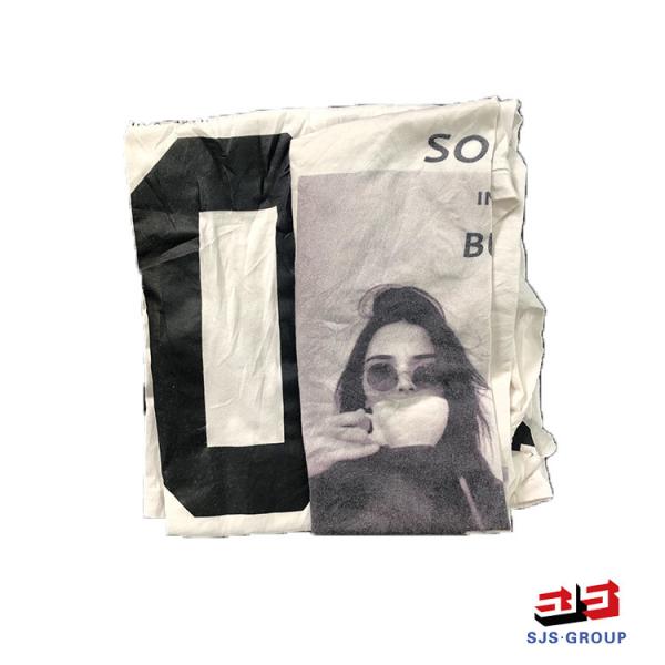 Quality Recycling T-Shirt 55cm 20kg/Bale Machine Cleaning Cloth for sale