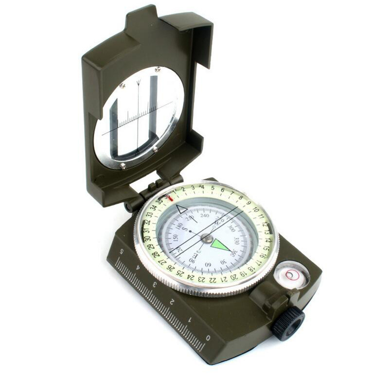 Multifunctional Tactical Military Compass Waterproof Metal Sighting Navigation Compass