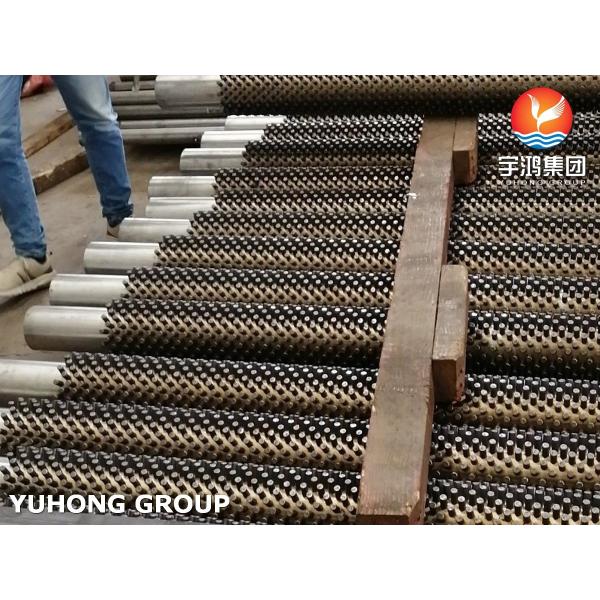 Quality Stainless Steel Studded Tube, ASME SA312 TP304H With 11Cr , Fired Heater Tube Coils Application for sale