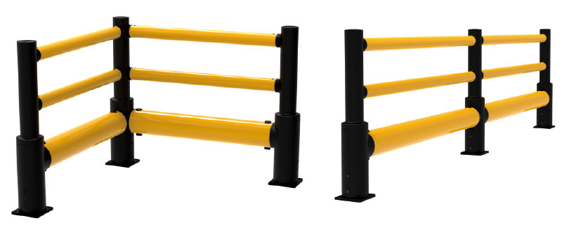 Flexible Pedestrian Barrier  Anti-Collision Guardrails Warehouse Safety Barrier Traffic Guardrails