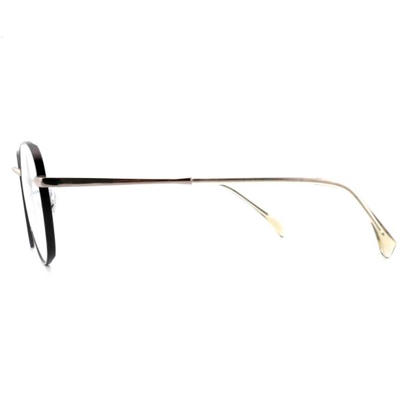 Quality FM2571 Stainless Optical Eyeglasses Frames , Unisex Full Rim Round Frame for sale