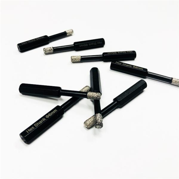 Quality OD 6mm Vacuum Brazed Diamond Core Bits For Porcelain Tile for sale