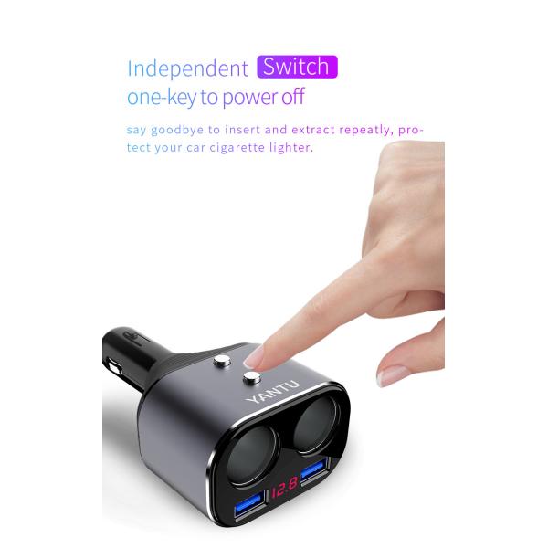 Quality YANTU L01 Fast Car Charger for Phone iPhone and Mobile USB Connection Type-C for sale