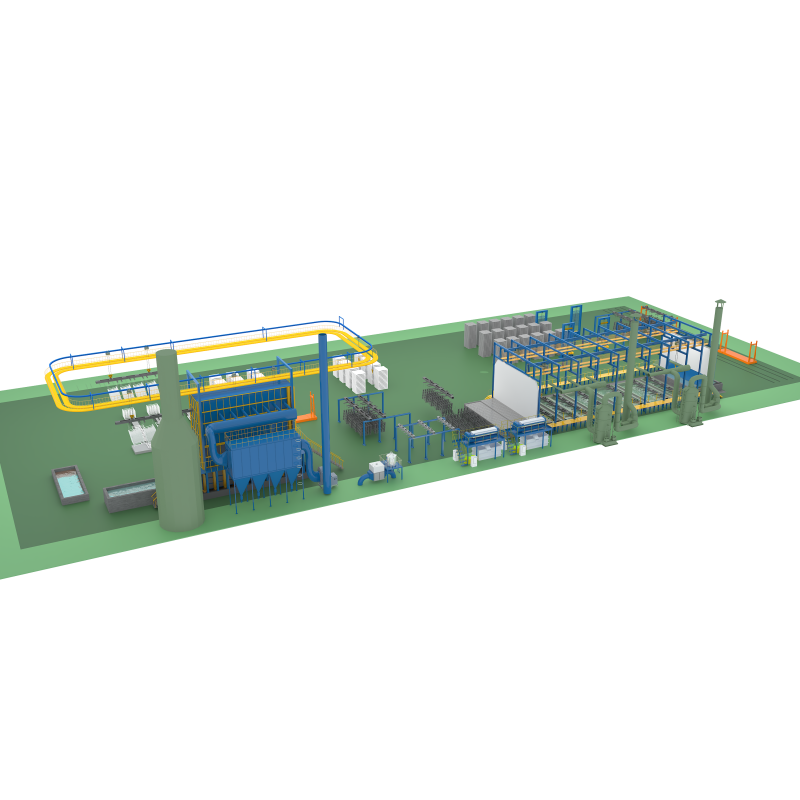 Industrial hot dip galvanizing equipment production line