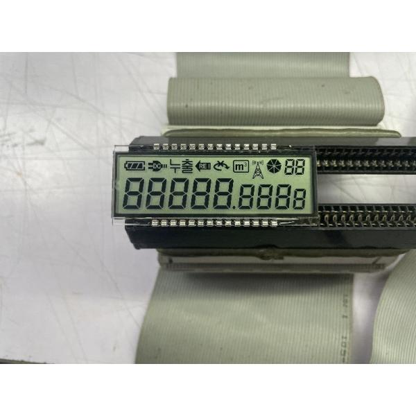 Quality Factory Custom 8 Digit TN LCD Display Positive Seven Segment PIN Connection For Electronic Gas Meter for sale
