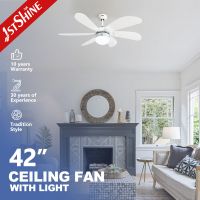 Quality Pull Chain Style ROHS Quiet Ceiling Fans 42 Inch Decorative For Home for sale