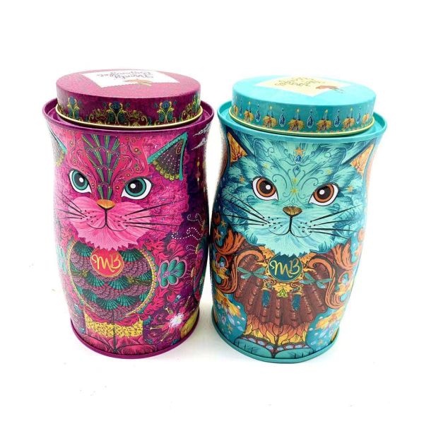 Quality Custom Printing 500g Pet Food Packaging Tin Can Empty Coffee Bean Milk Powder Round Storage Tin Cans for sale