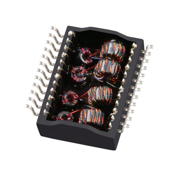 Quality TG2G-HP10NZ5LF 24Pin 2.5G 1A PoE+ SMD Ethernet Transformer for sale