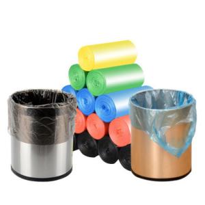 Quality PBAT/PLA/starch biodegradable plastic bag with green color and customizable size for sale