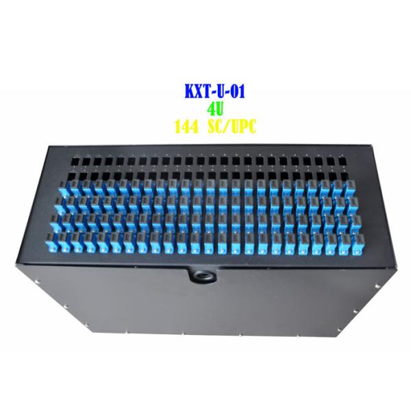 Quality Residential Rack Fiber Patch Panel 4U , Rack Mount Ethernet Patch Panel 144 Core for sale