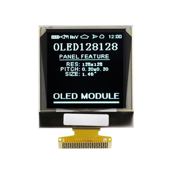Quality 1.5 Inch OLED Module 128x128 OLED Display 500 Cd/m2 25PIN SPI/I2C Interface for sale