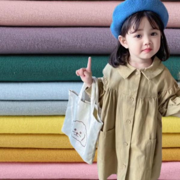 Quality 178GSM Brush Flannel Cotton  Fabric  Coat Thick 32SX16S 130X60 for sale
