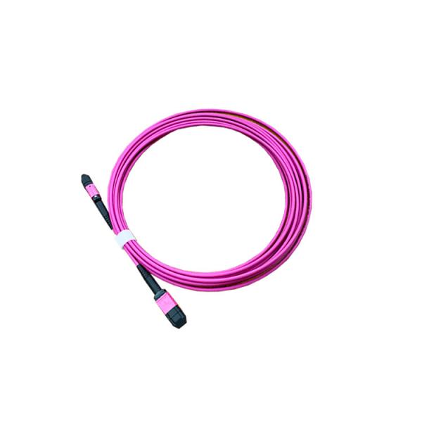 Quality Female Multi Mode MPO MTP Cable Polarity B OM4 MTP Cable With Magenta for sale